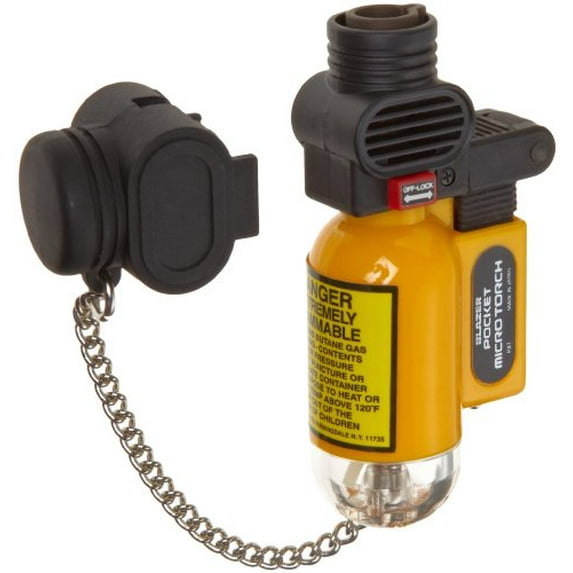 Blazer PB207CR The Torch Butane Refillable Lighter Yellow - Walmart.com