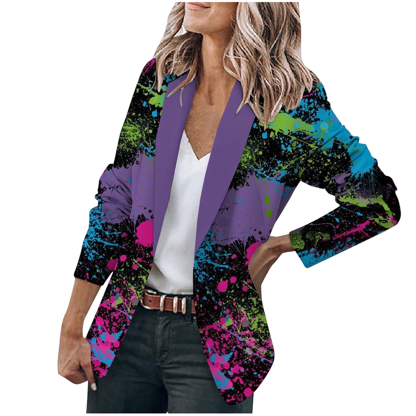 ZVAVZ Blazer Tops Women Fashion/White Suit Jacket/White Jackets for ...