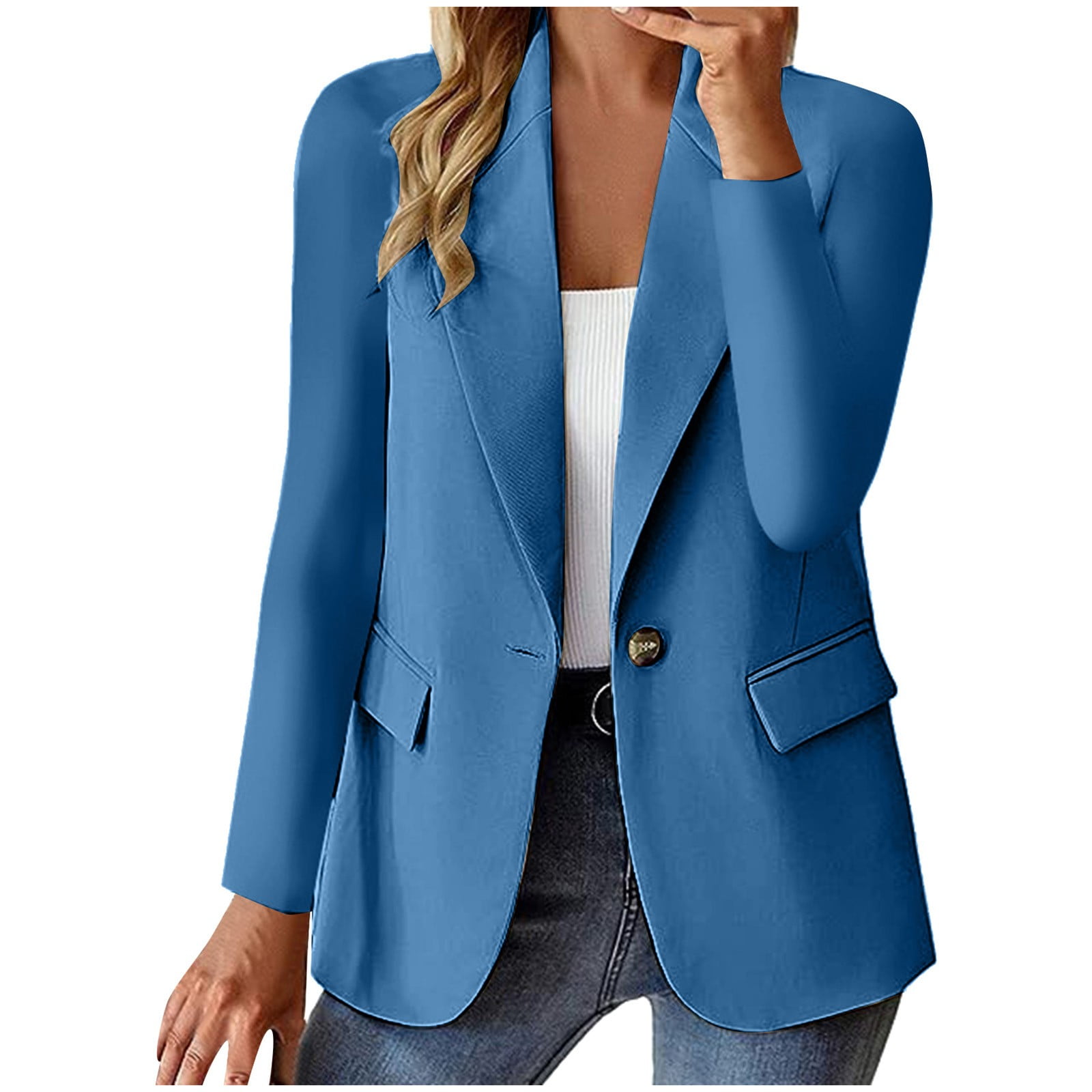 Blazers For Women Business Casual Open Front Office Fall Jackets Work ...