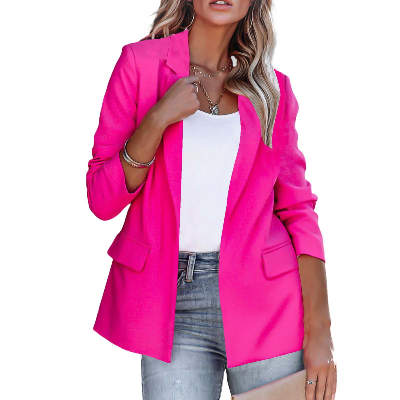 Blazers for Women Business Casual Long Sleeve Jackets Work Casual ...