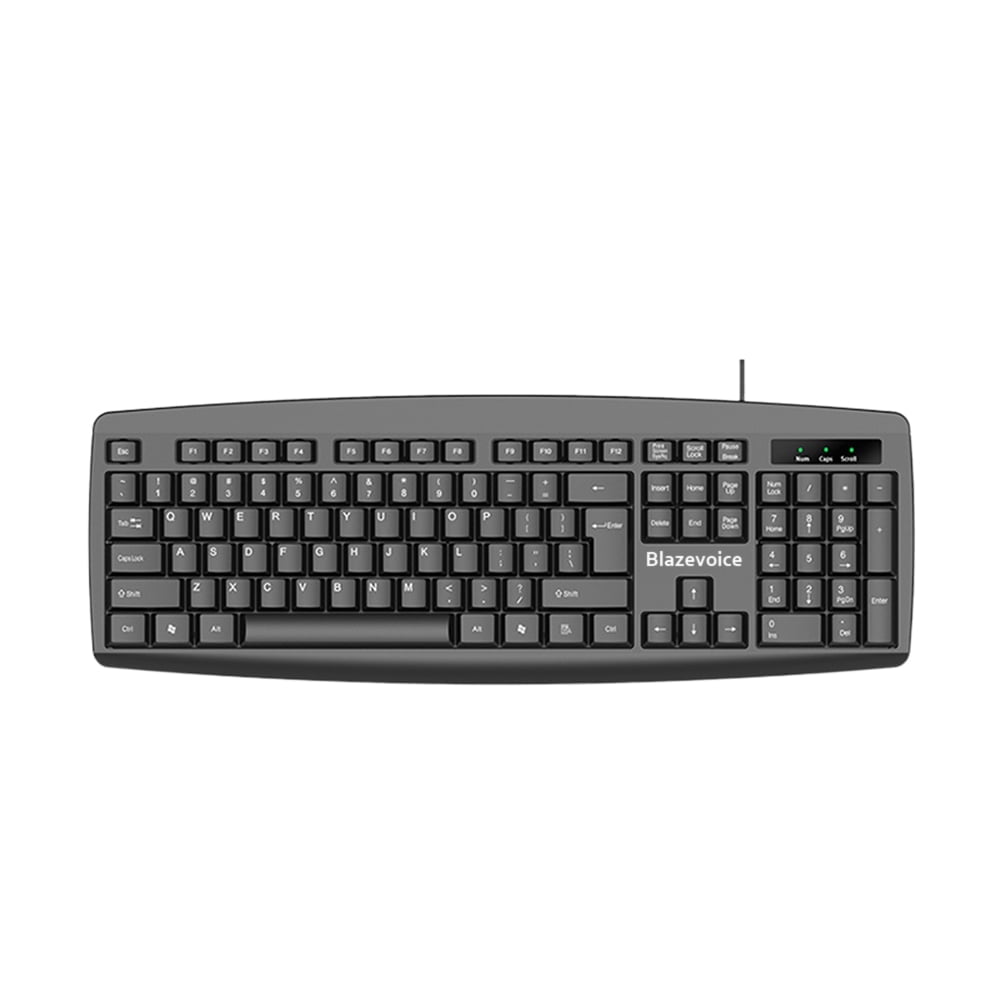 Blazevoice Computer keyboards, 50 Wired Keyboard with Numeric Keypad ...