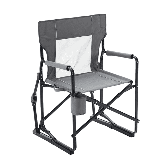 Blazezo Portable Folding Rocking Camping Chair, Outdoor Rocker with ...
