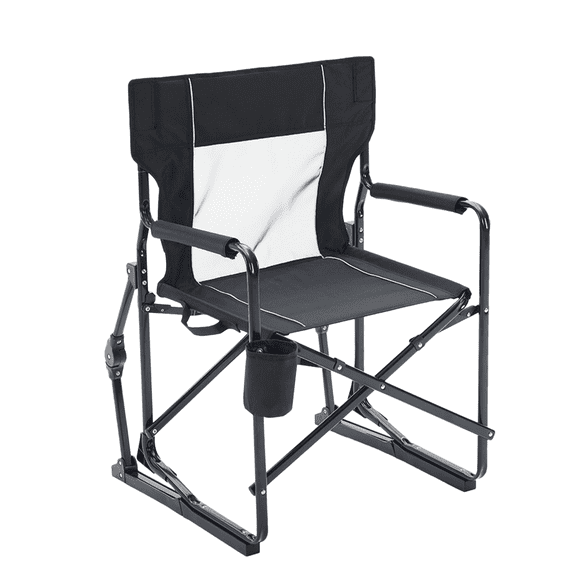Blazezo Portable Folding Rocking Camping Chair, Outdoor Rocker with ...