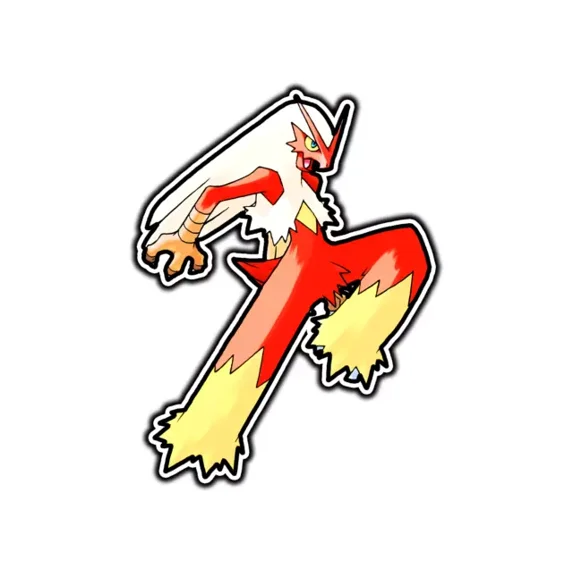 Blaziken Waterproof Sticker Phone Decal Water Bottle Stickers Car ...