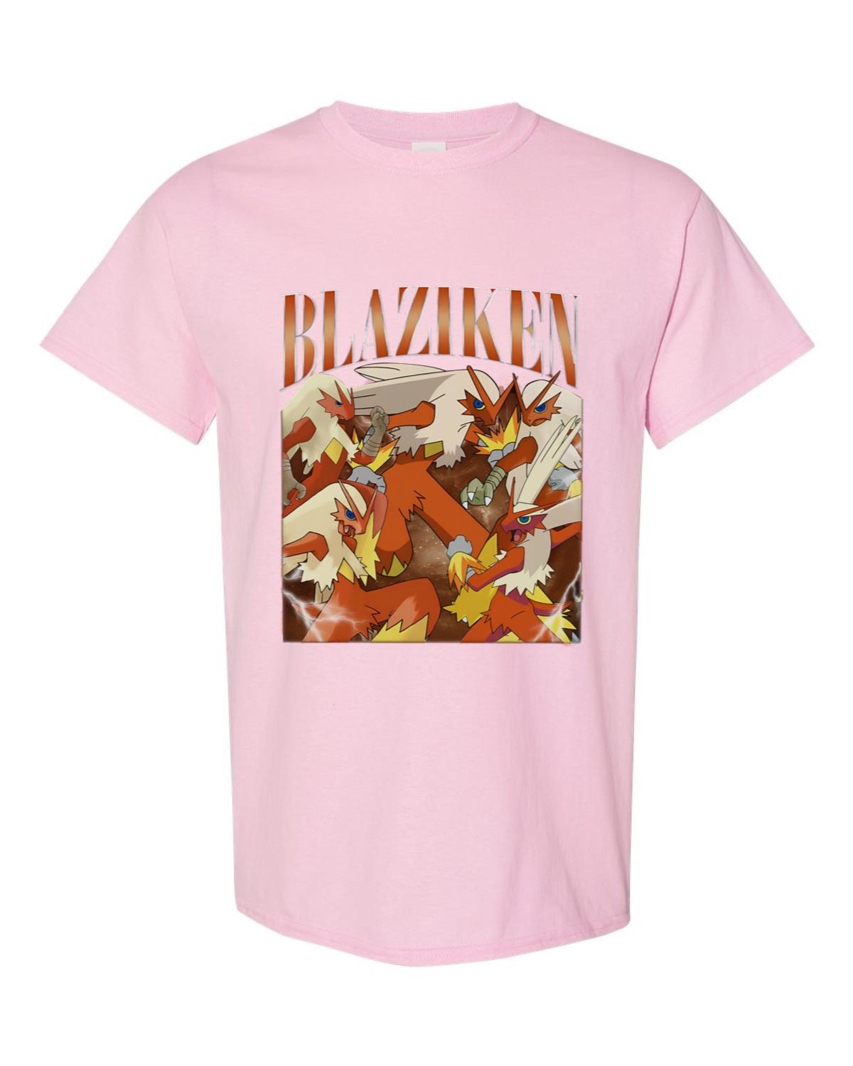 Blaziken and Pikachu T-Shirt Retro Anime and Gaming Mashup, for men ...