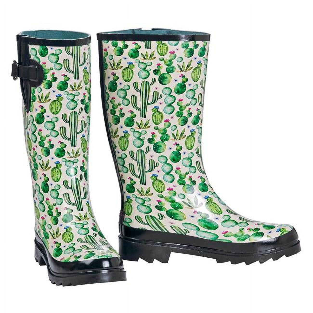 Blazin Roxx 58174-06 Cacti Rubber Round Toe Ladies Rain Boot, Multi ...
