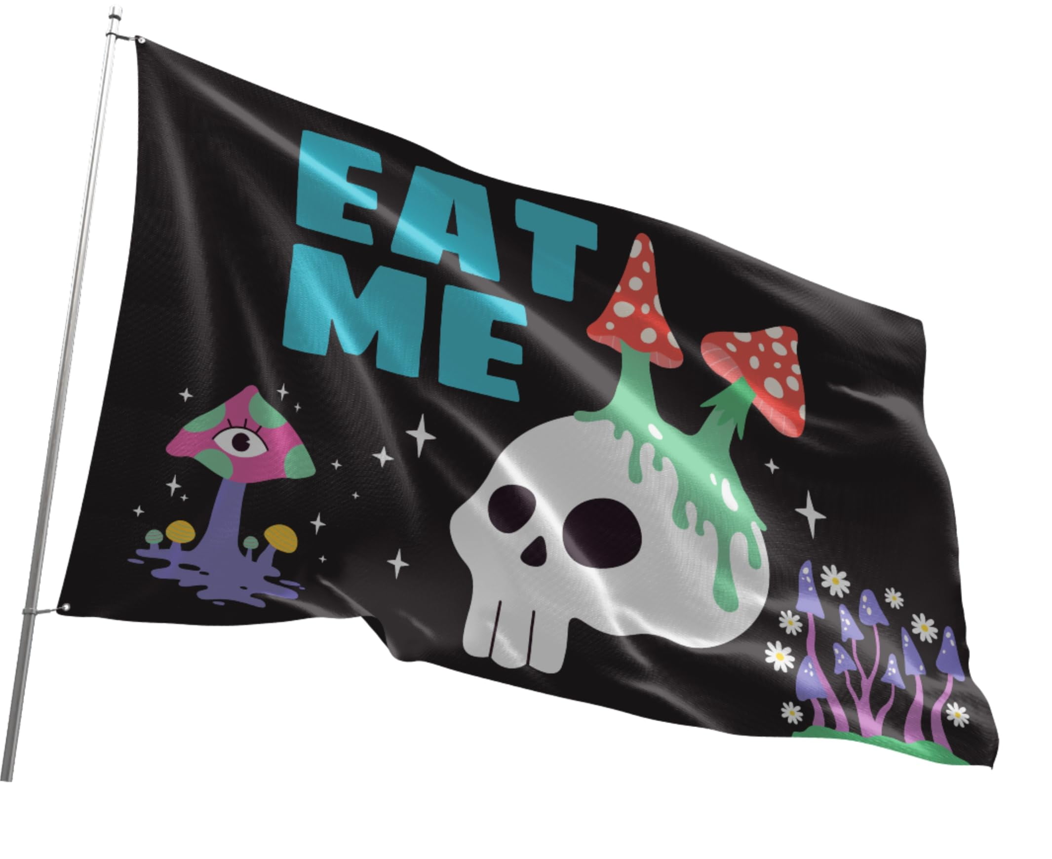 Blazing Buddies Eat Me Flag - Durable and Weather Resistant Beach Flags ...