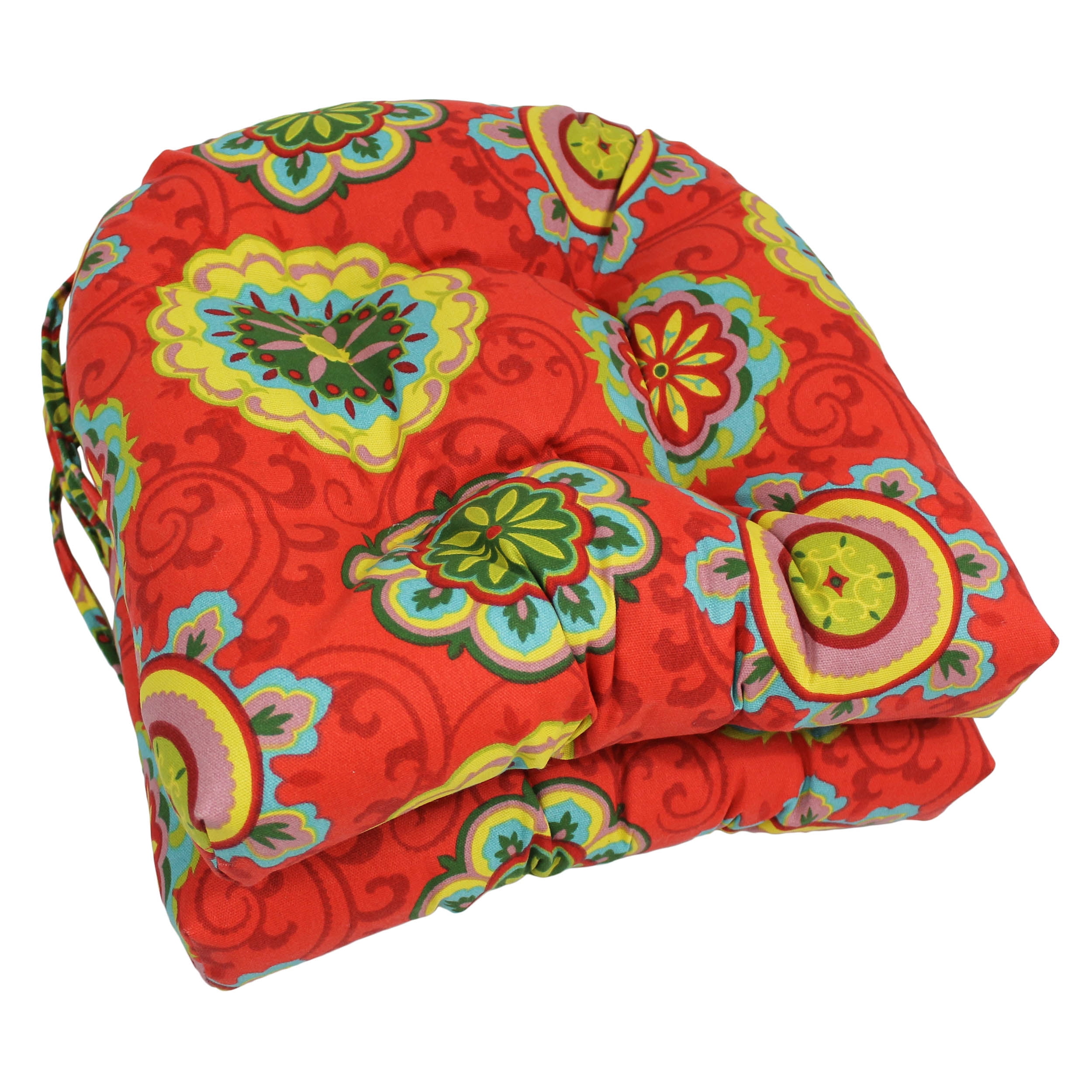 Blazing Needles 16-inch Outdoor Spun Polyester U-shaped Tufted Chair ...