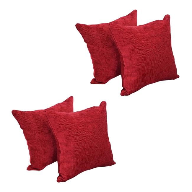 Blazing Needles 9910-S4-ID-077 17 in. Jacquard Throw Pillows with ...