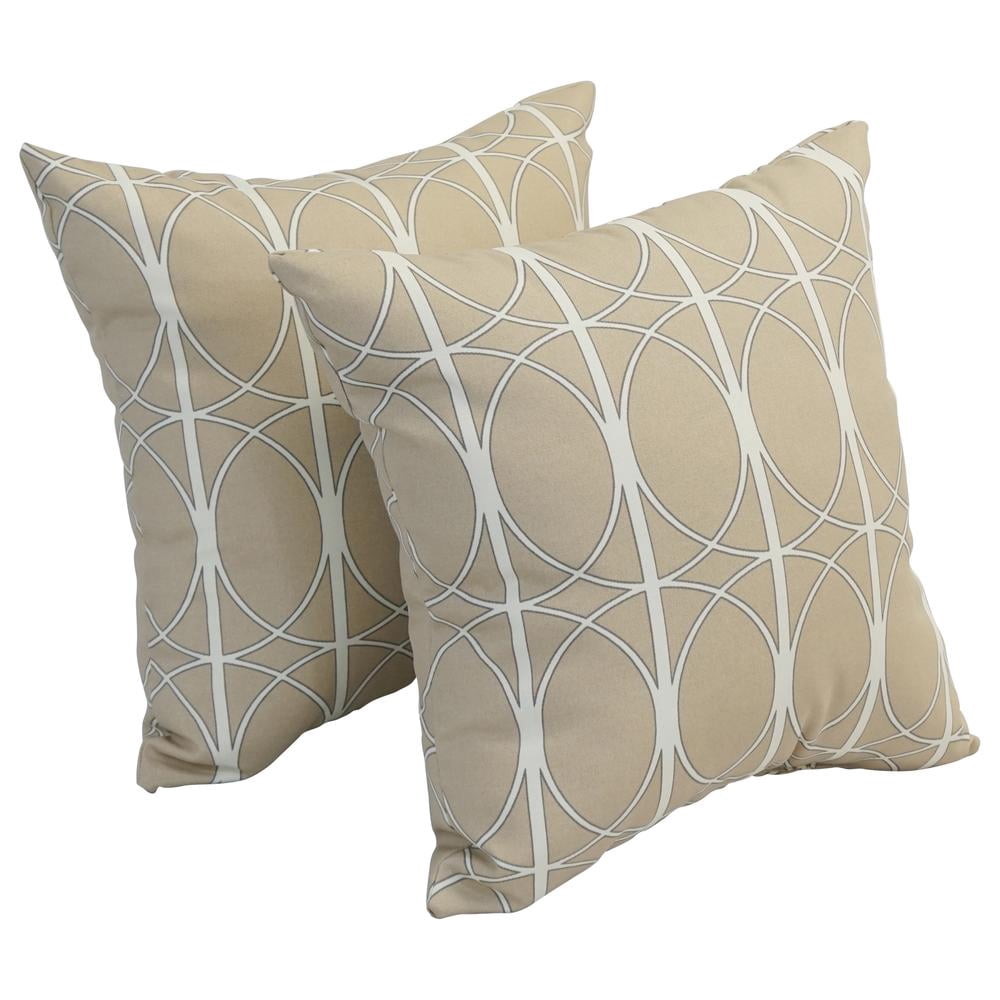 17-inch Square Polyester Outdoor Throw Pillows (Set of 2) 9910-S2-OD ...