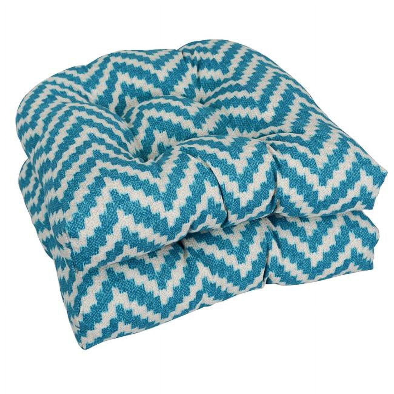 Blazing Needles Outdoor Rounded Back Chair Cushion, 19" x 19", Weiland ...