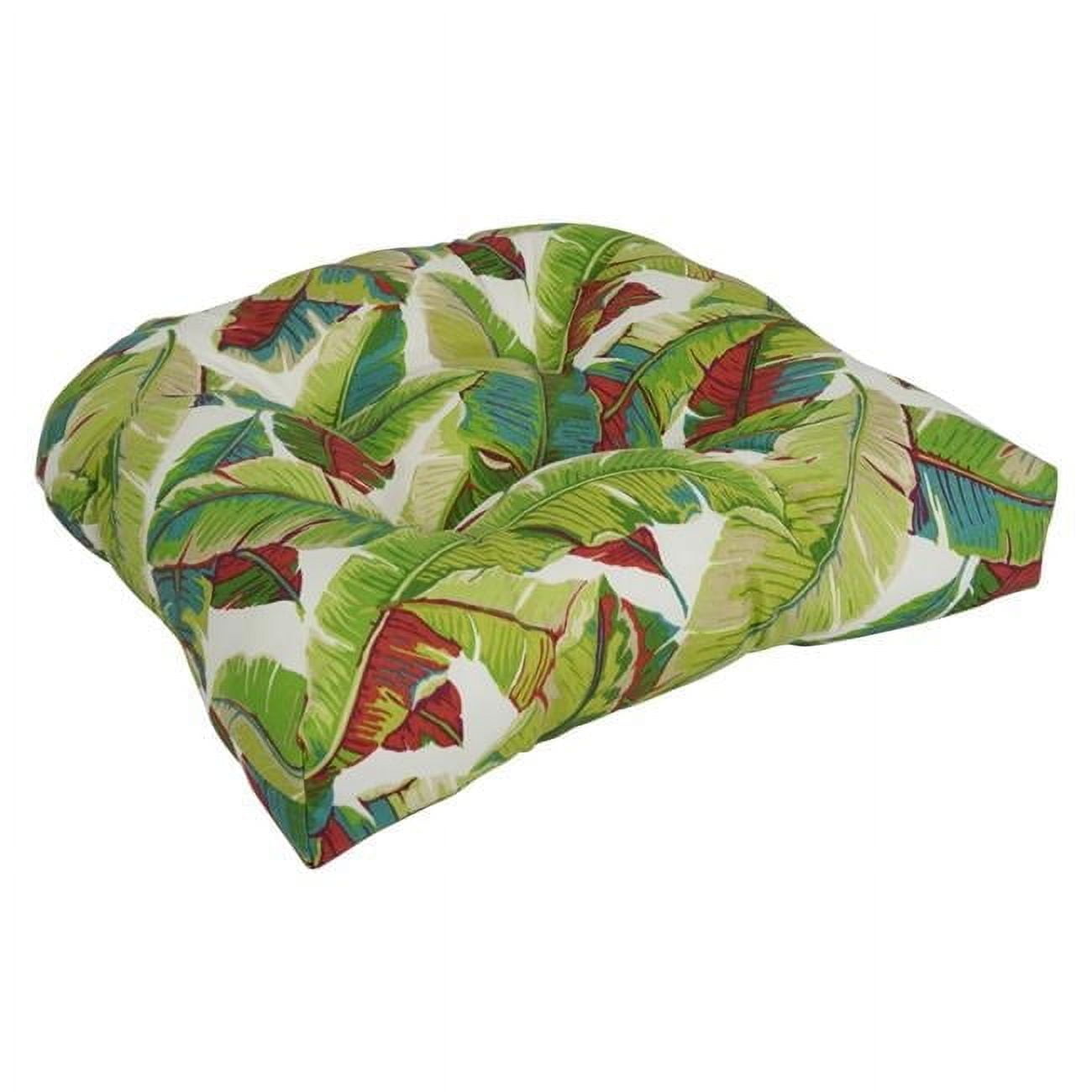 Blazing Needles 19 in. U-Shaped Patterned Spun Polyester Tufted Dining ...