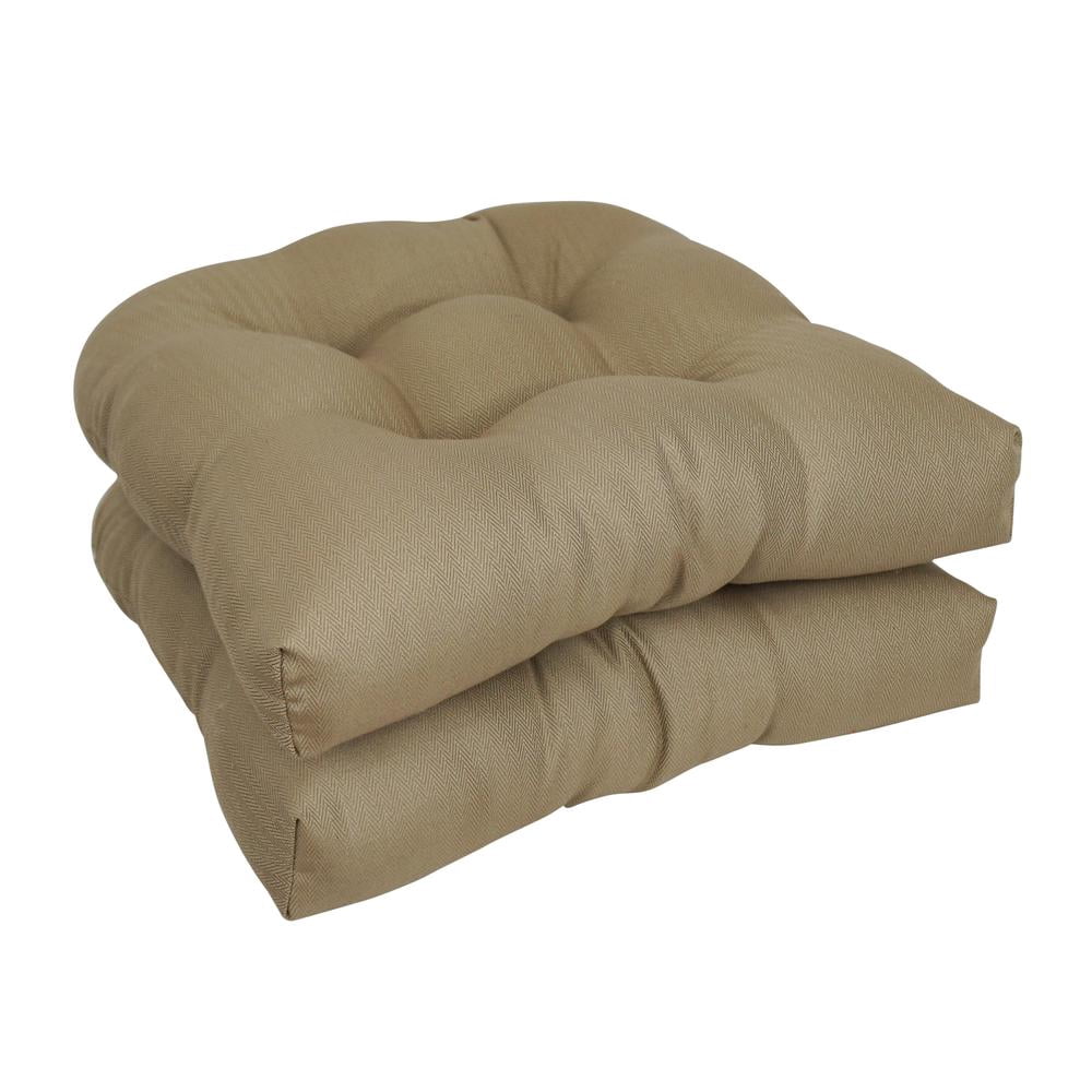 Blazing Needles 93184-2CH-PO-010 19 in. U-Shaped Premium Outdoor Tufted ...
