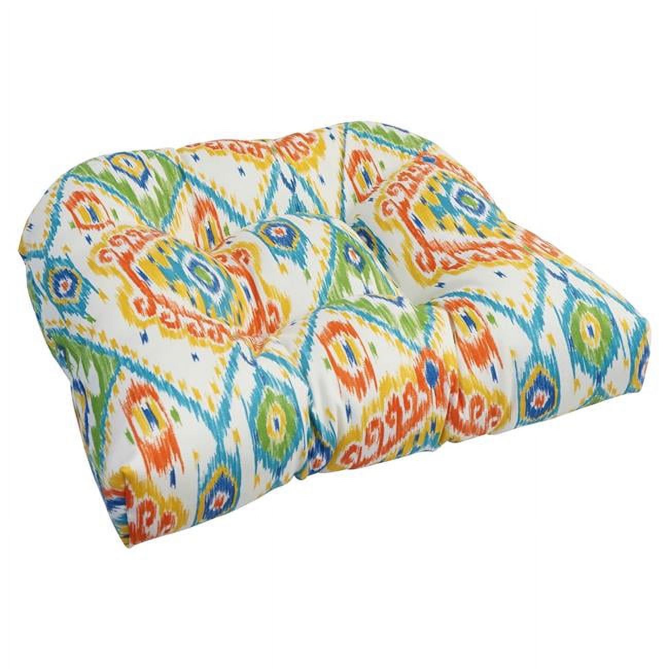 Blazing Needles 19 In U Shaped Spun Polyester Outdoor Tufted Dining