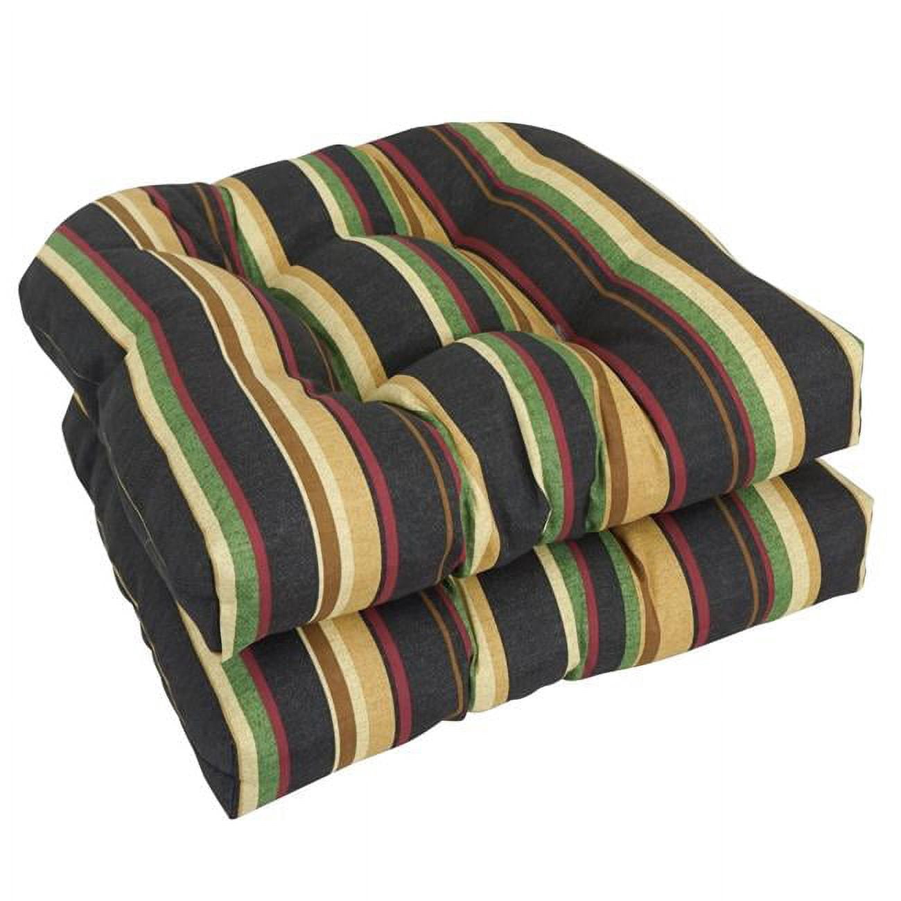 Blazing Needles 19-inch U-Shaped Dining Chair Cushions (Set of 2) 93184 ...