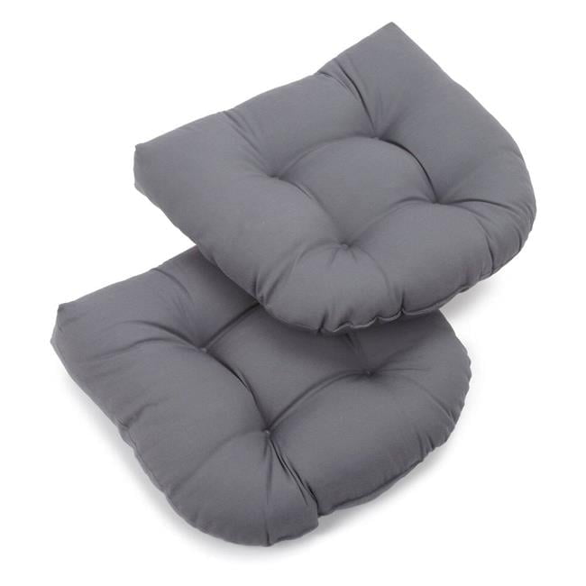 Blazing Needles 93184-1CH-TW-GY 19 in. U-Shaped Twill Tufted Dining ...