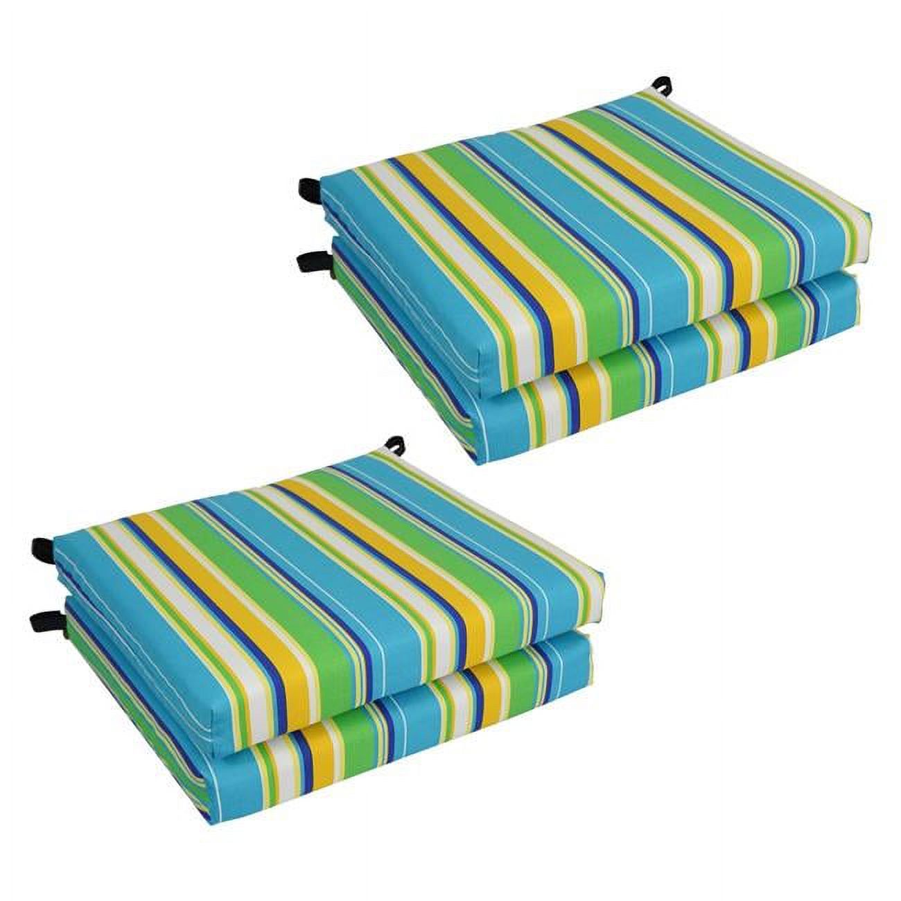 Blazing Needles 20 x 19 in. Patterned Outdoor Spun Polyester Chair ...
