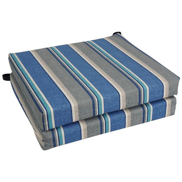Blazing Needles 20 x 19 in. Patterned Outdoor Spun Polyester Chair ...