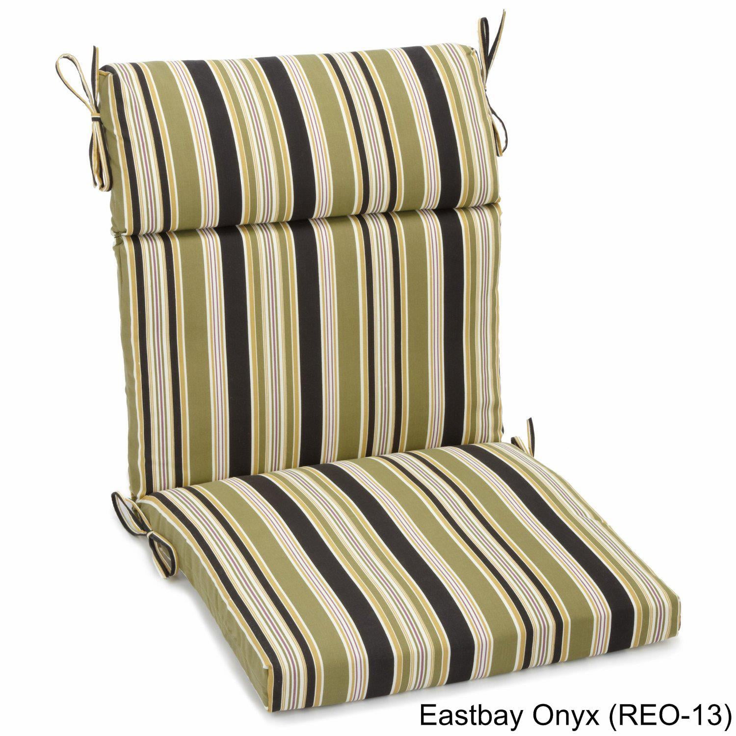 22-inch by 45-inch Spun Polyester Outdoor Squared Seat/Back Chair ...