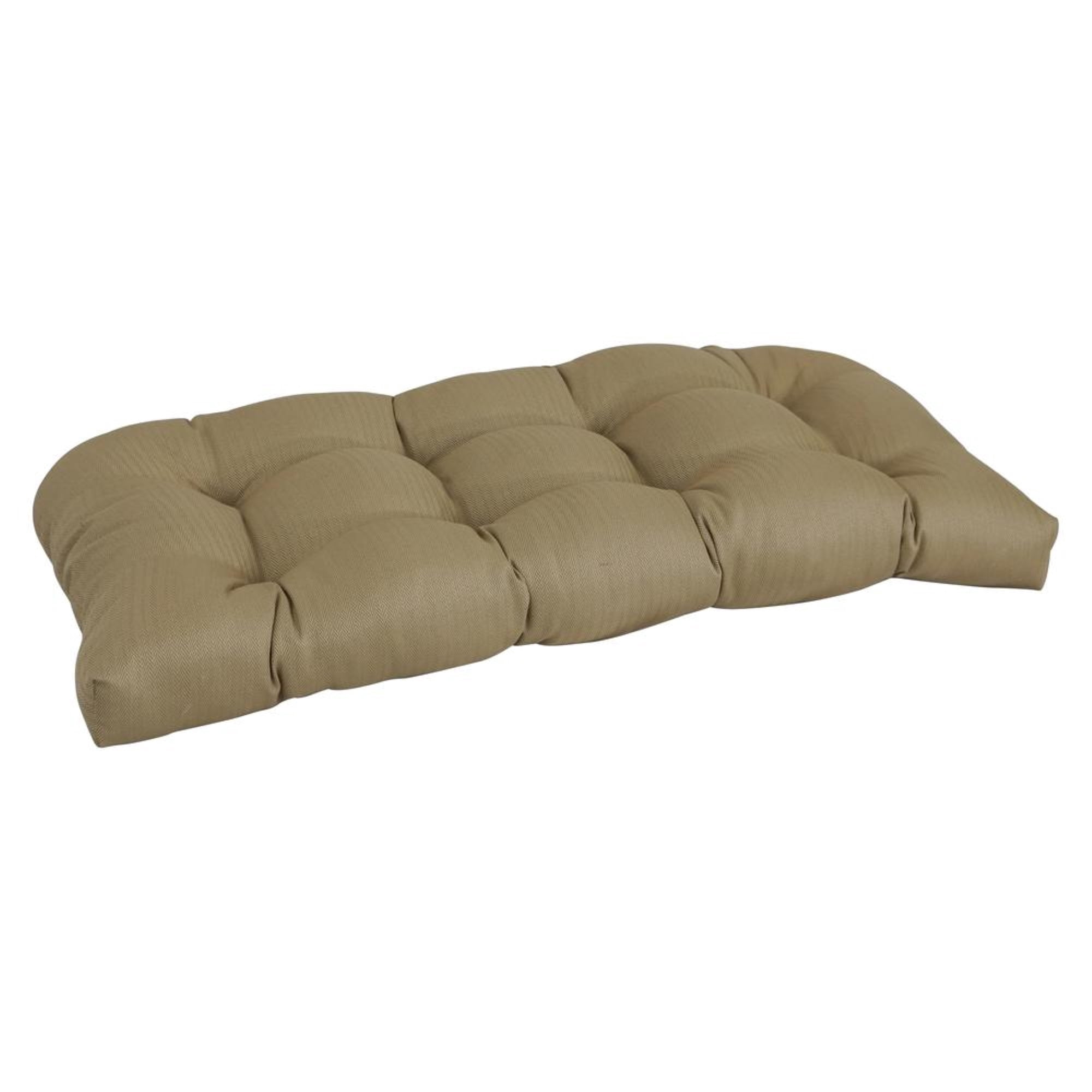 42-inch by 19-inch U-Shaped Premium Outdoor Tufted Settee/Bench Cushion ...