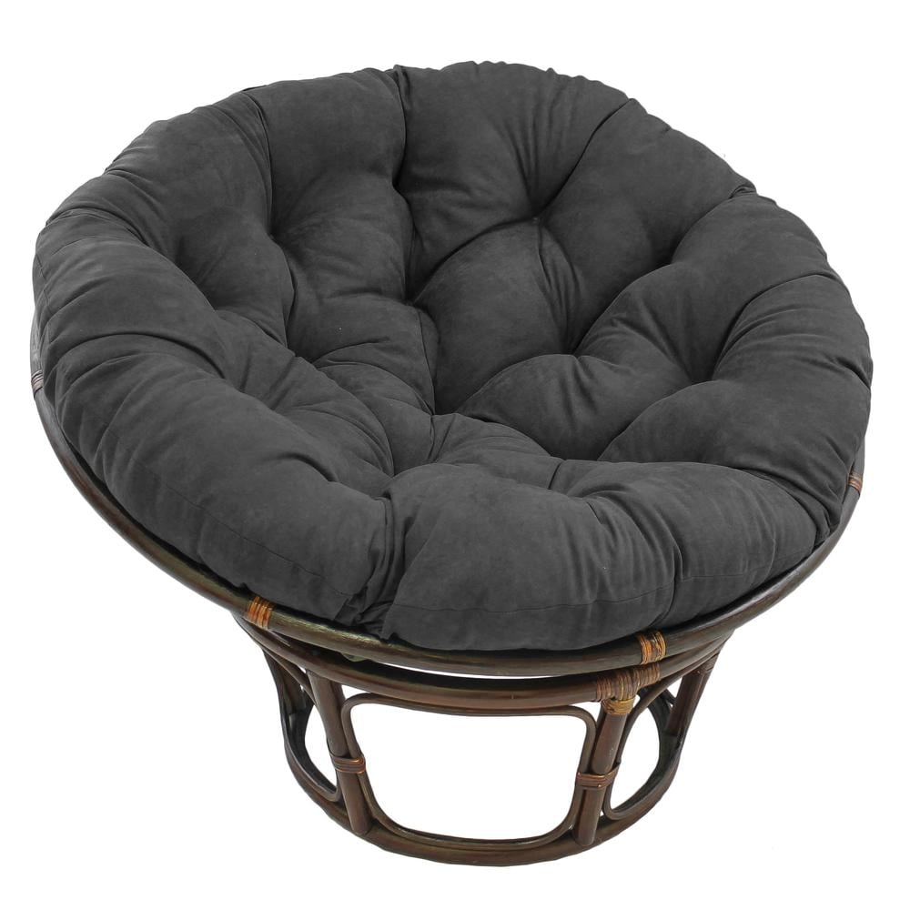 Blazing Needles Indoor Furniture 44 in. Solid Microsuede Papasan ...