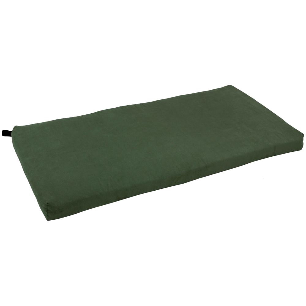 Blazing Needles 48-inch by 19-inch Solid Microsuede Bench Cushion ...