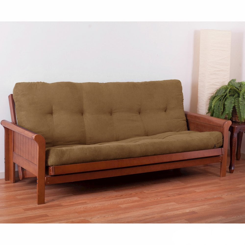 Blazing Needles Vitality 6-inch Microsuede Queen-size Futon Mattress ...