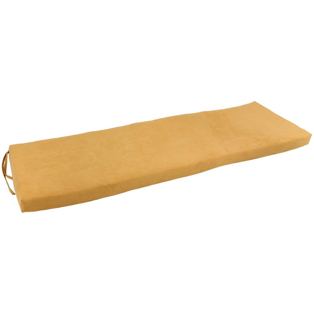 Blazing Needles 60-inch by 19-inch Micro Suede Bench Cushion - Walmart.com