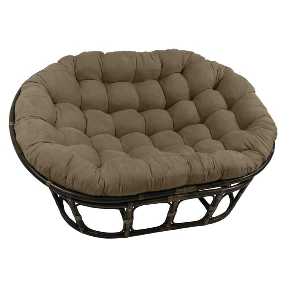 Sorra Home 48-inch Round Papasan Cushion - Navy - Walmart.com