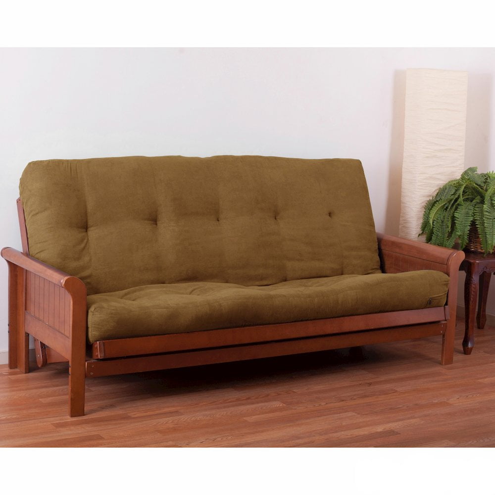Blazing Needles Vitality 7-inch Microsuede Queen-size Futon Mattress ...