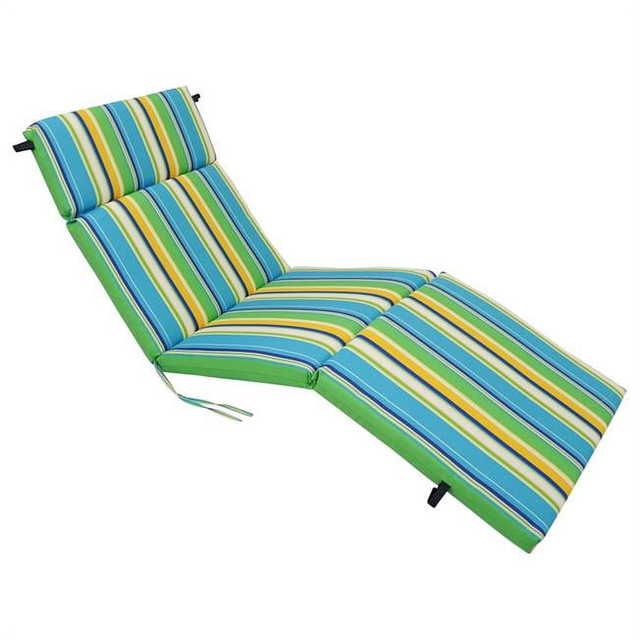 Blazing Needles 72 x 24 in. Patterned Polyester Outdoor Chaise Lounge ...