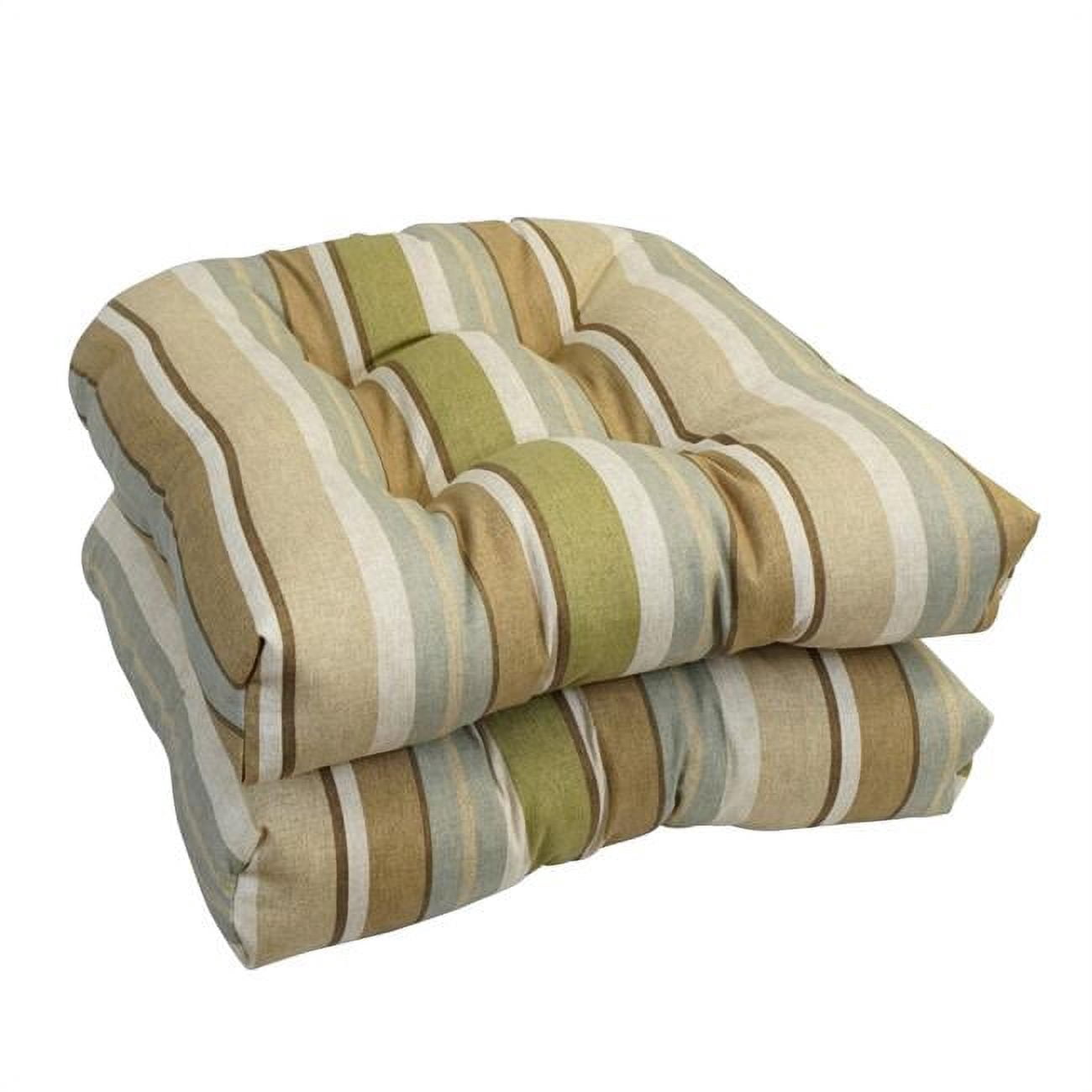 Blazing Needles 93184-2CH-OD-177 19 in. U-Shaped Outddor Dining Chair ...