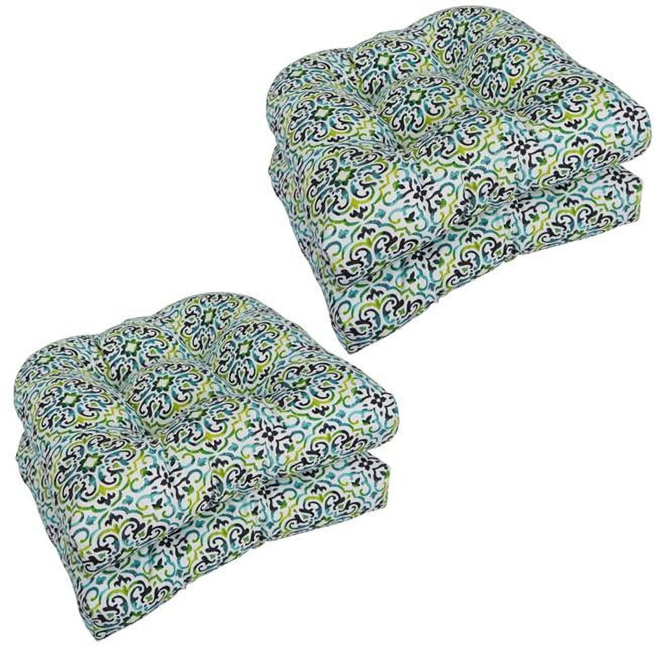 Blazing Needles 93184-4CH-OD-118 19 in. U-Shaped Dining Chair Cushions ...