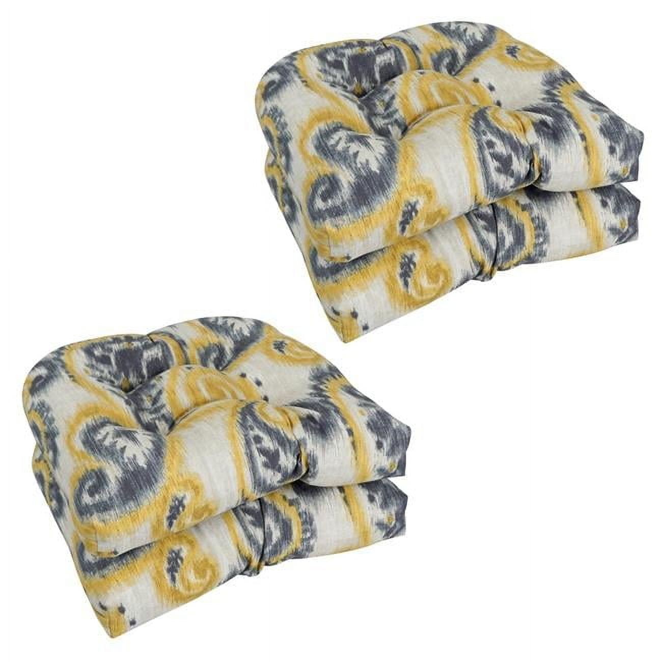 Blazing Needles 93184-4CH-OD-188 19 in. U-Shaped Dining Chair Cushions ...