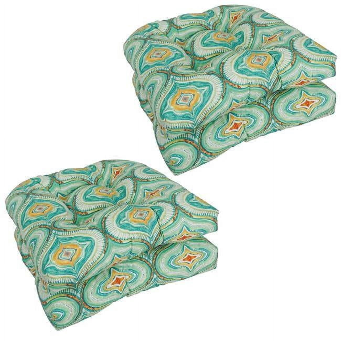 Blazing Needles 93184-4CH-OD-194 19 in. U-Shaped Dining Chair Cushions ...