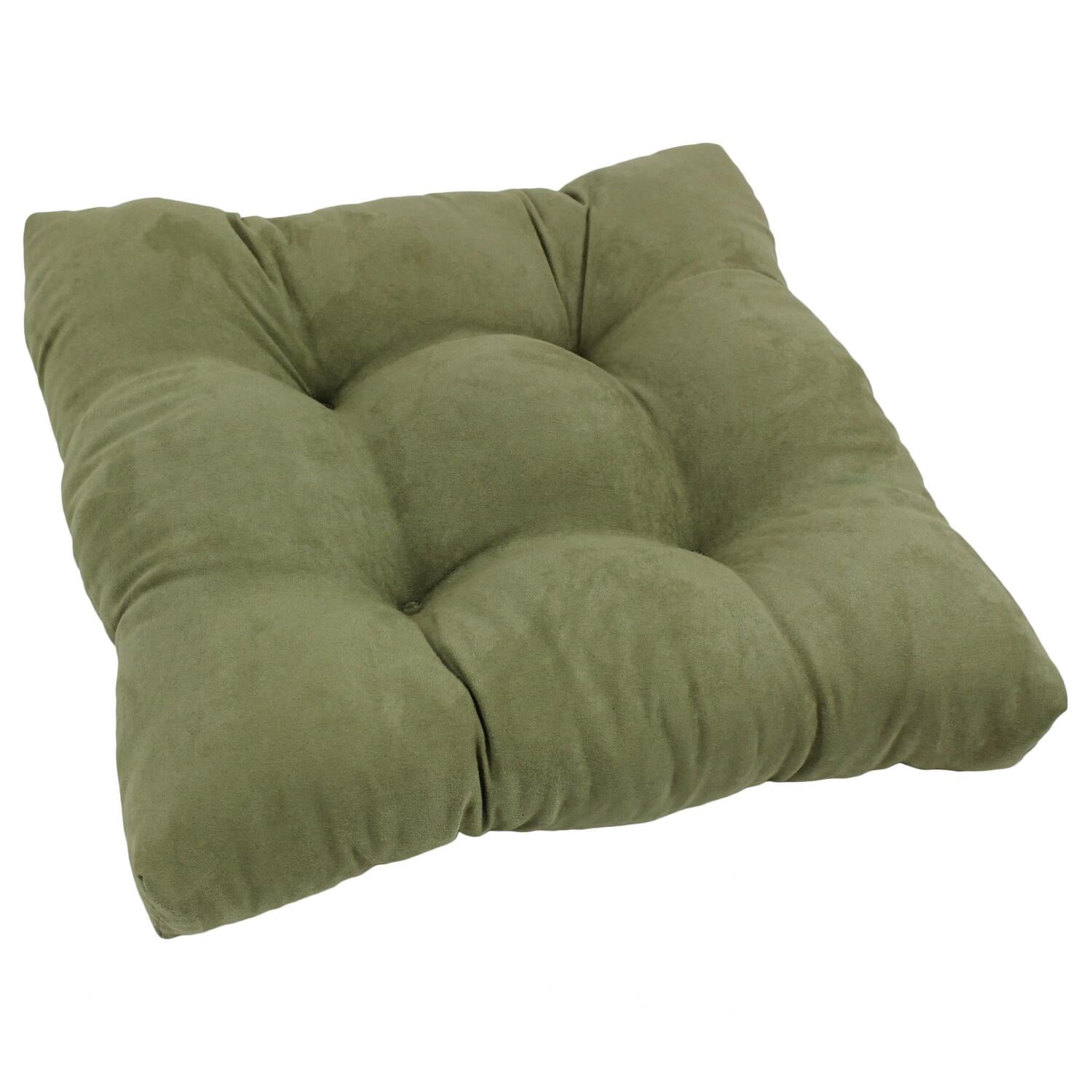 Blazing Needles 94005-1CH-MS-SG 19 in. Squared Microsuede Tufted Dining ...