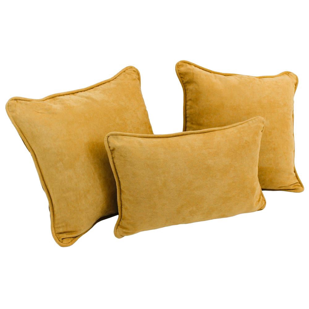 Blazing Needles 9817-CD-S3-MS-LM Double-Corded Solid Microsuede Throw ...