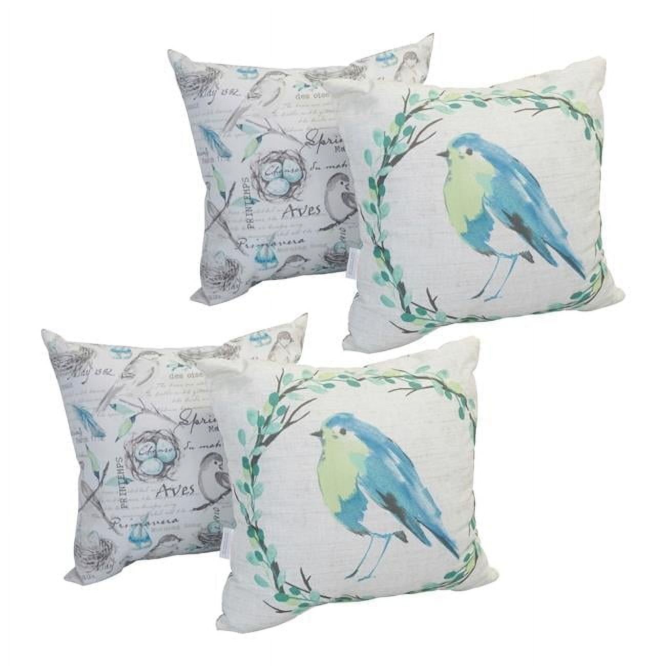 Blazing Needles CO-JO18-DS-02-S4 Spun Polyester Outdoor Throw Pillows ...