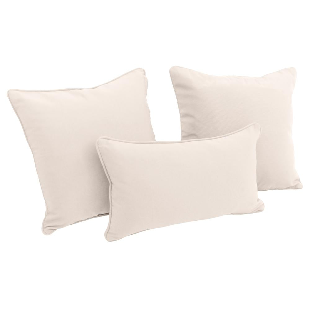 Blazing Needles Double-corded Solid Twill Throw Pillows with Inserts ...