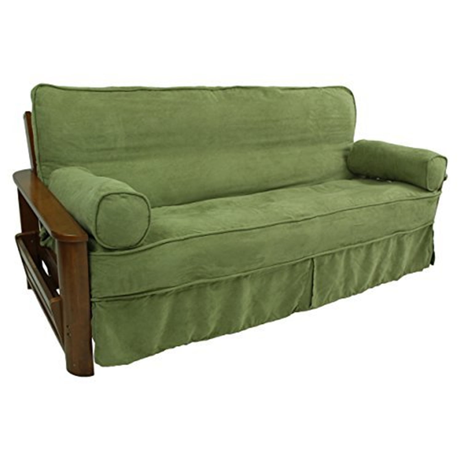 Blazing Needles Solid Microsuede Double Corded 8 to 9-inch Full Futon ...