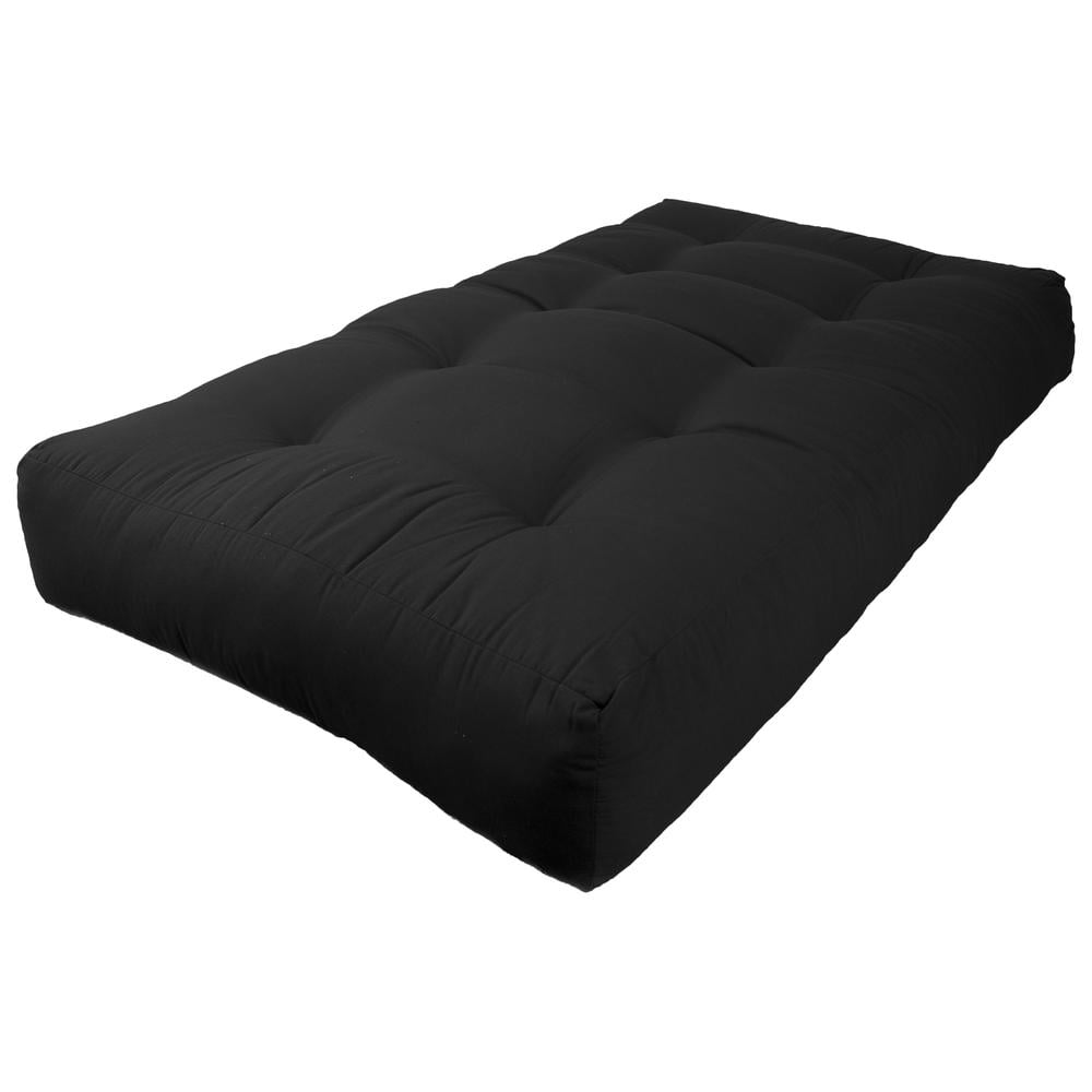 Blazing Needles Renewal 10-inch Twill Twin-size Futon Mattress - Black ...