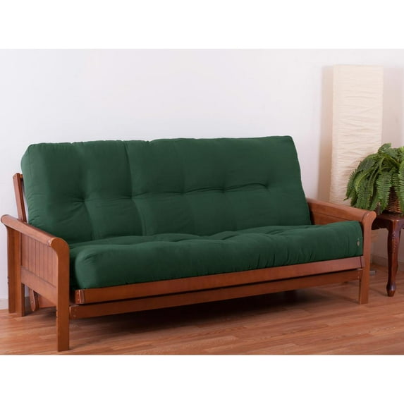 Blazing Needles 9-inch Full-size Cotton Futon Mattress in Forest Green ...