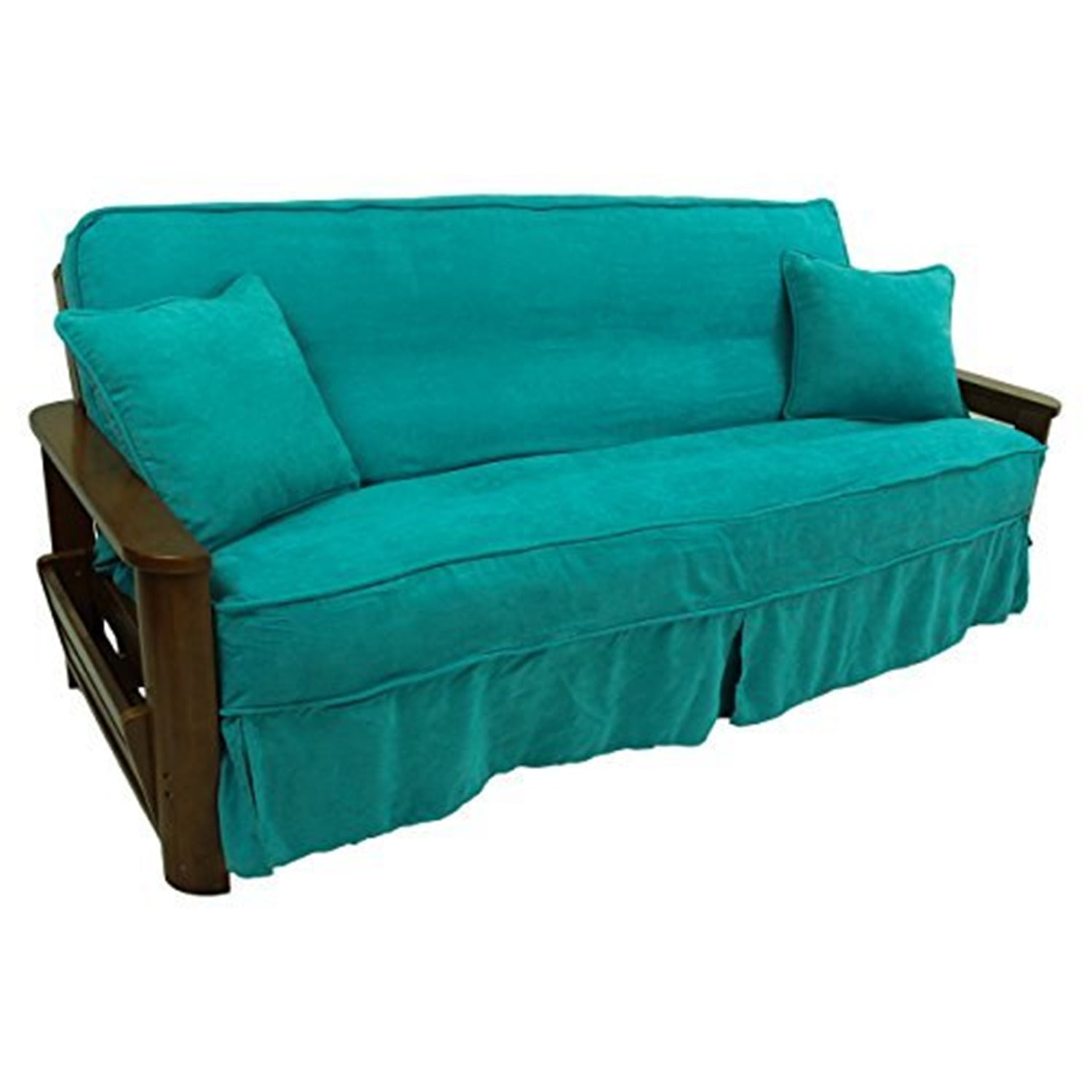 Blazing Needles Solid Microsuede Double Corded 8 to 9-inch Full Futon ...