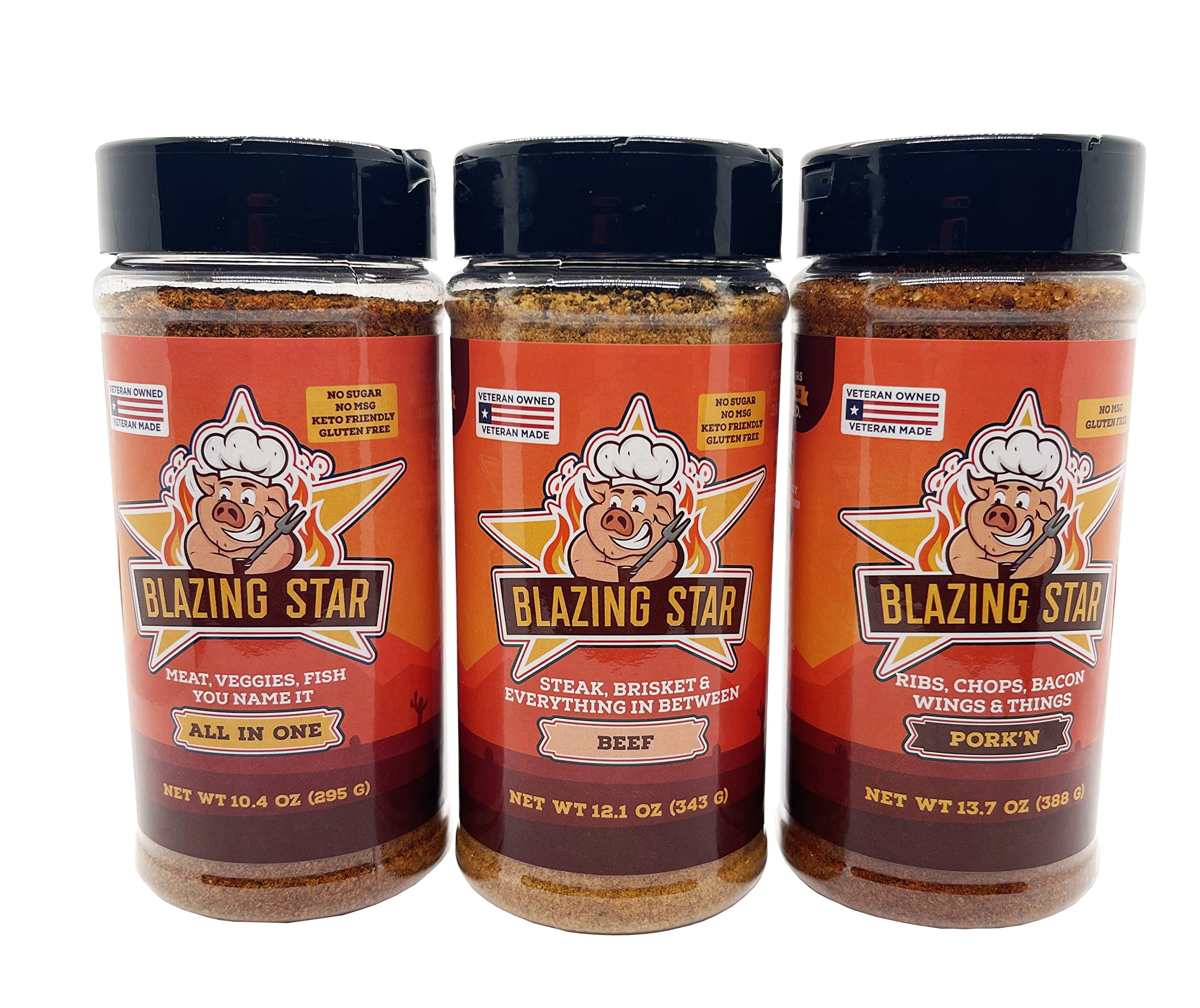 Blazing Star BBQ Barbecue RE32Bundle AllInOne SeasoningBeef Rub ...