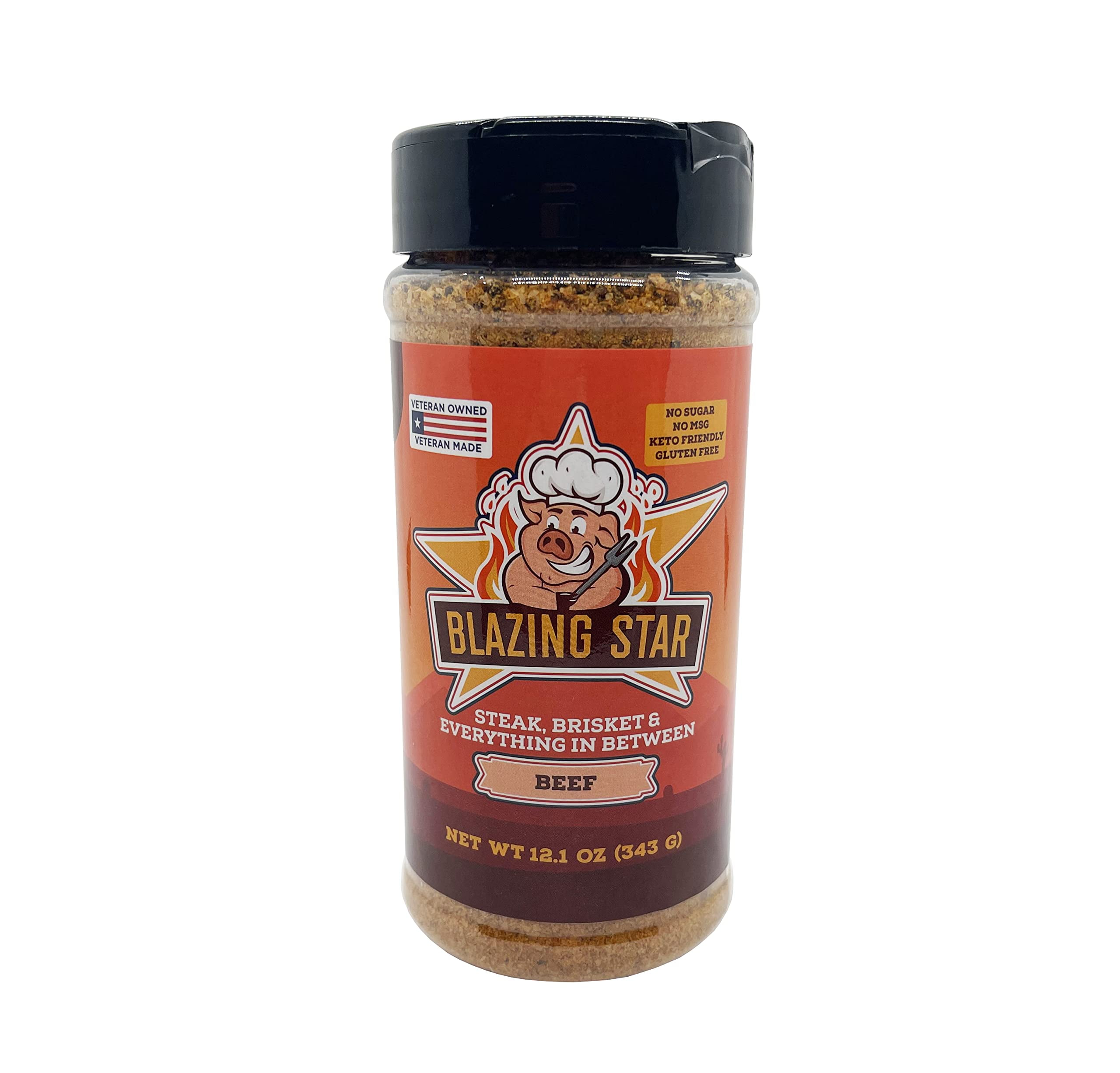 Blazing Star BBQ Beef Rub & Seasoning, Shaker Spice Mix 12.1 Oz ...