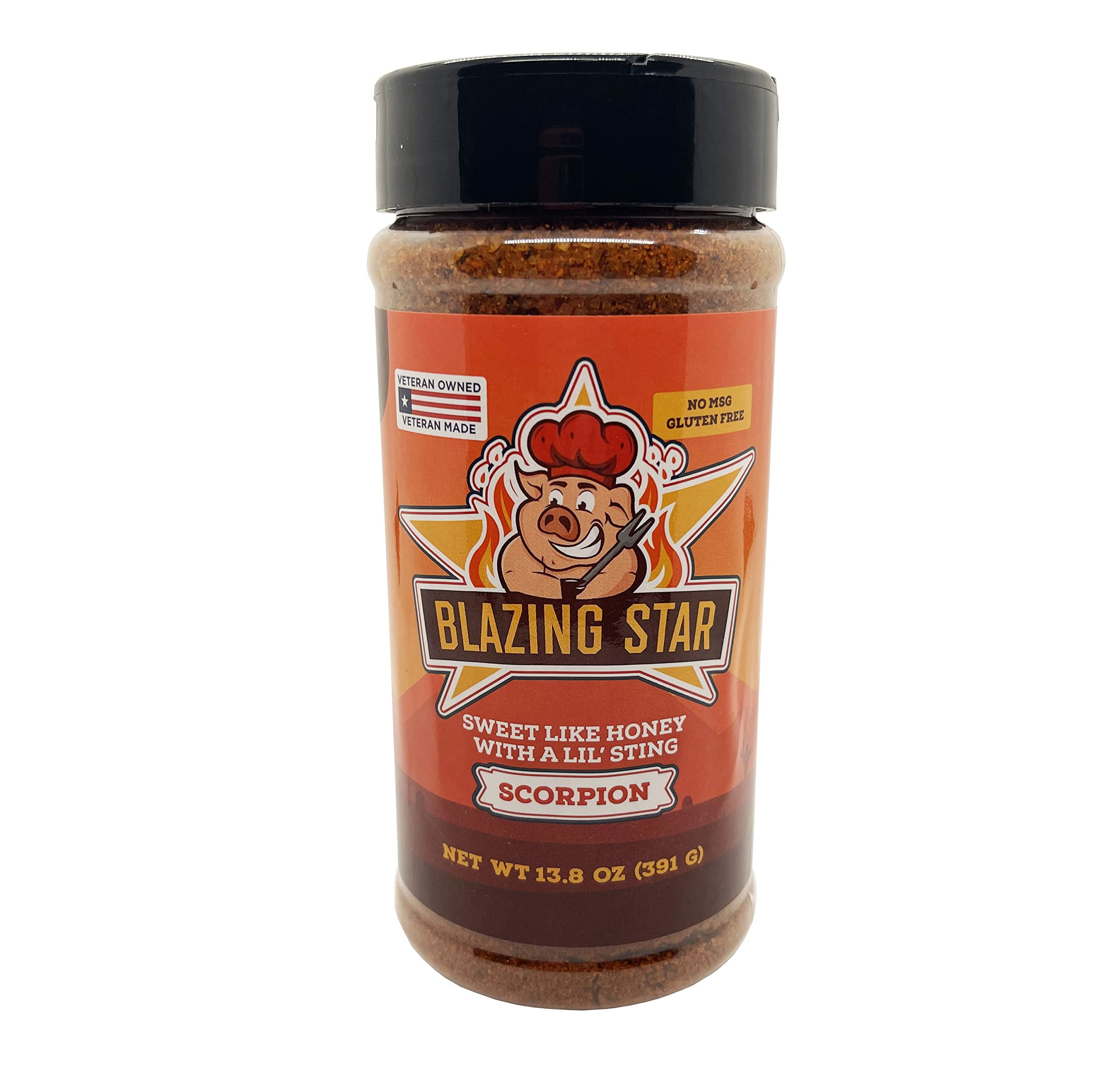 Blazing Star BBQ Scorpion Rub & Seasoning, Shaker Spice Mix 13.8 Oz ...