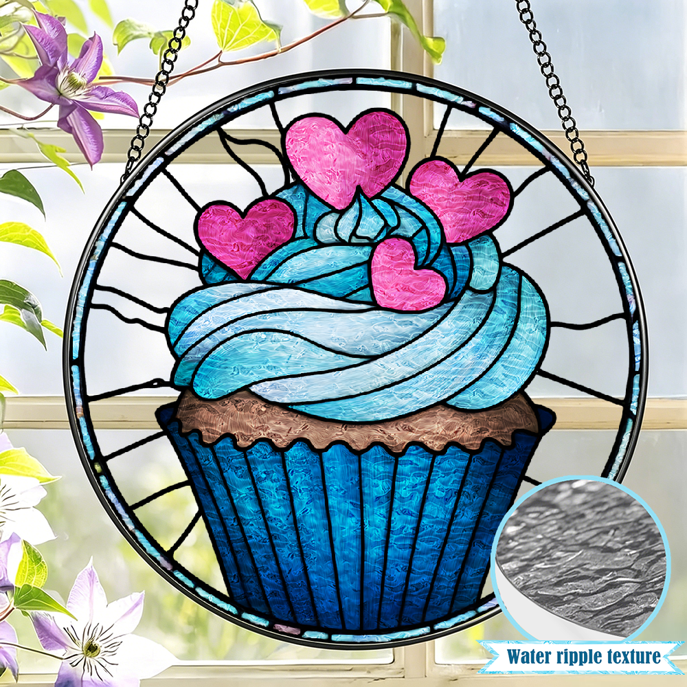Blcupcake frosting hearts Stained Glass Design. Best Graduation Season ...