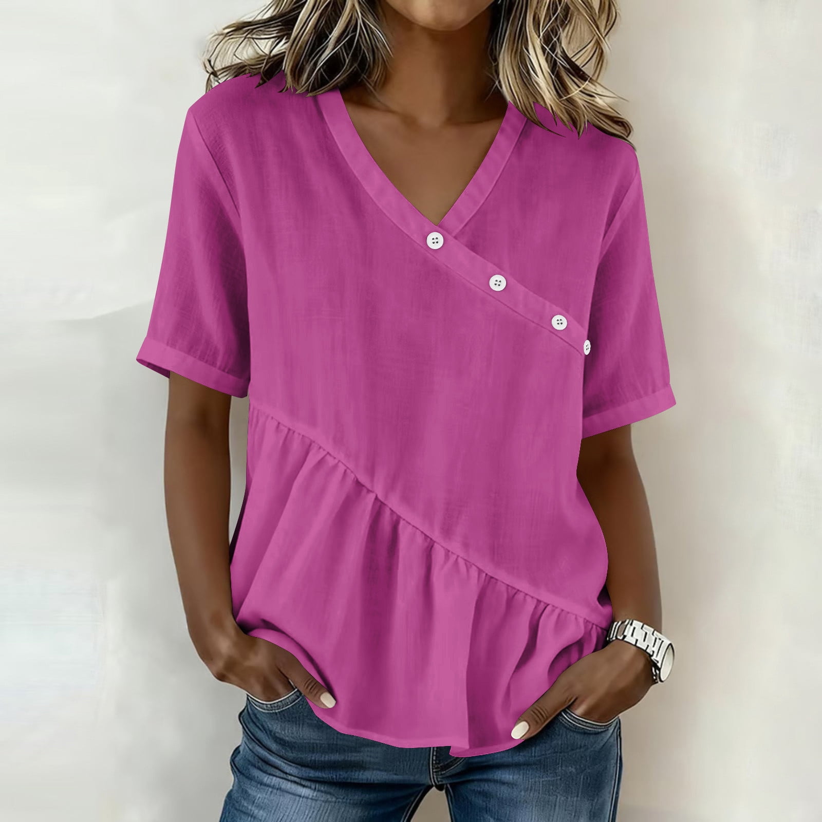 Blczomt 2026 Blouse for Women Y2K Pink Shirts Cute Lightweight Women ...