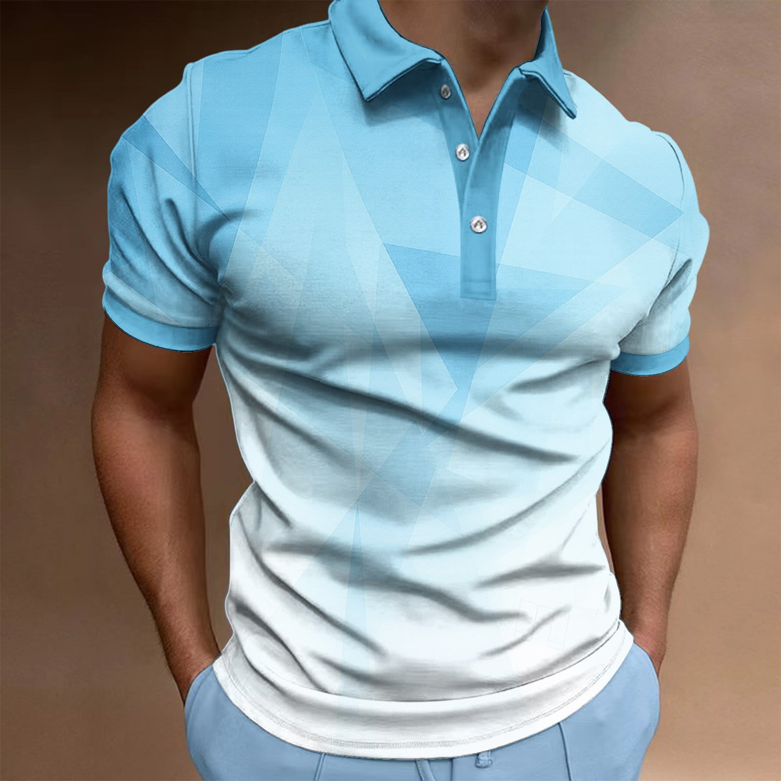 Blczomt Blue Men T Shirts Casual Graphic Tees Short Sleeve Regular-Fit ...