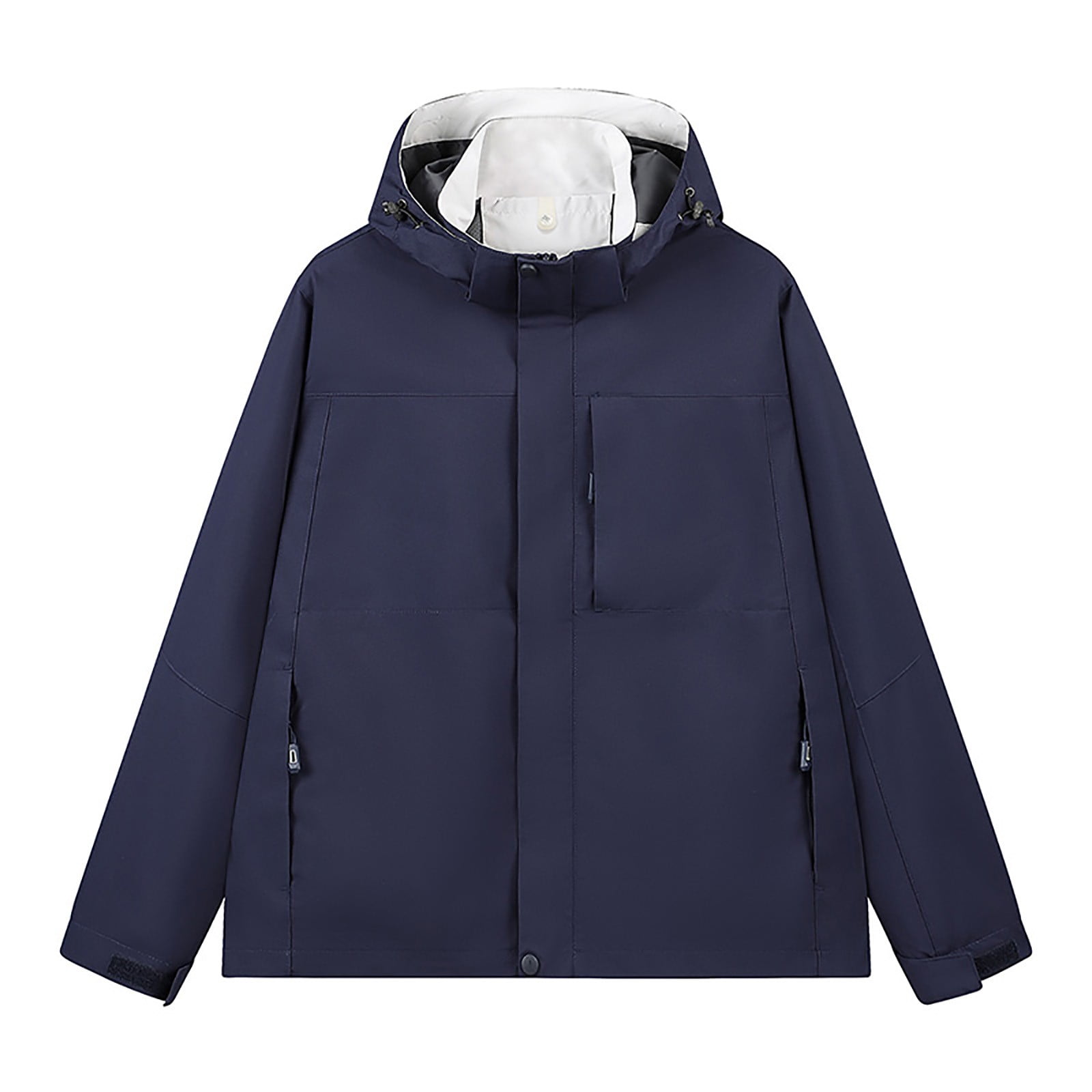 Blczomt Blue Men's Stylish Winter Jacket Zip Up Windbreaker Jacket ...